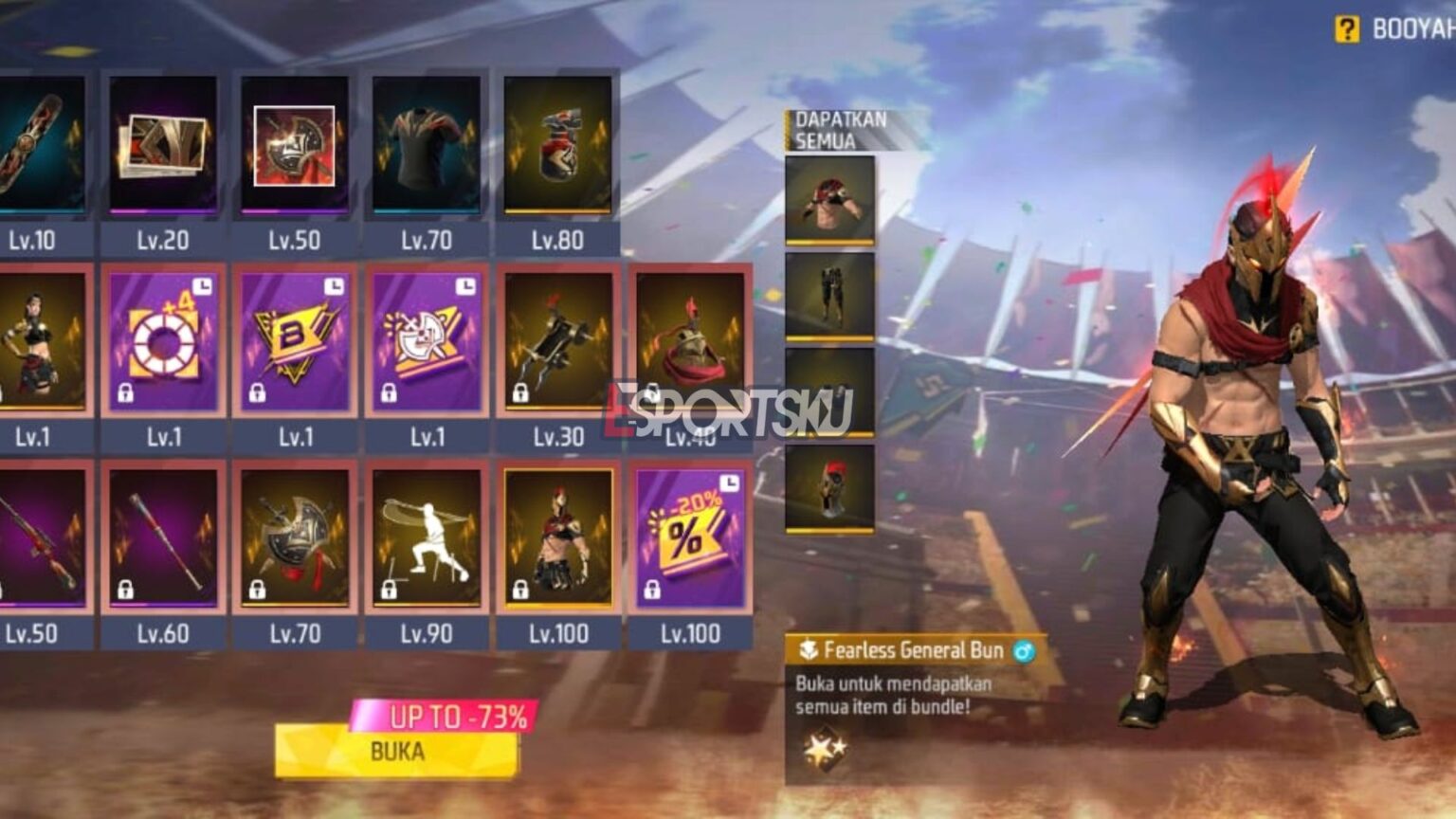 6 Cara Dapatkan Bundle Fearless General Free Fire (FF) – Esportsku