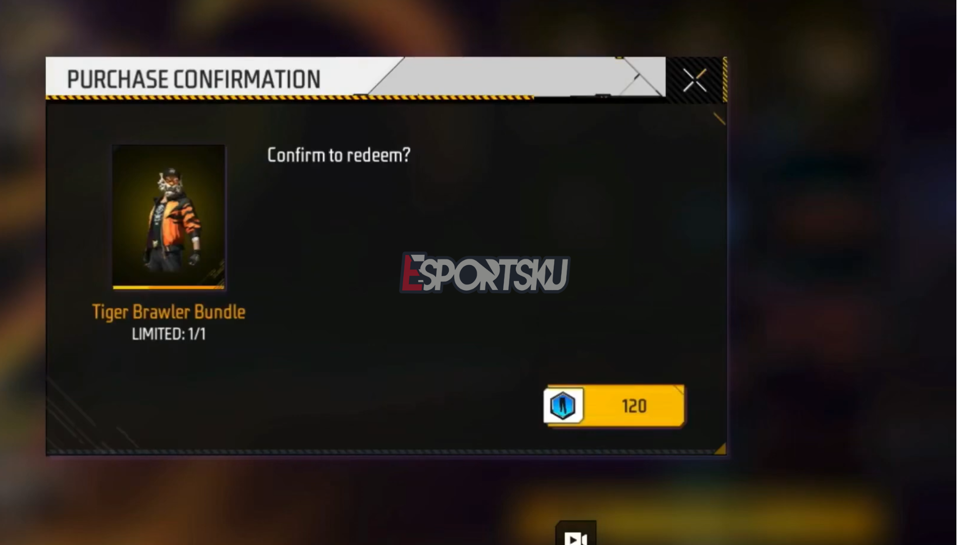 Cara Dapatkan Bundle Tiger Brawler Free Fire (FF) – Esportsku